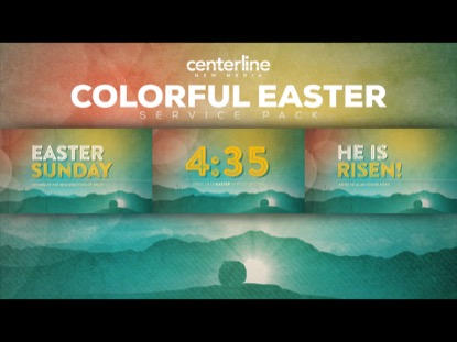 Colorful Easter Service Pack | Centerline New Media | WorshipHouse Media
