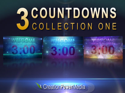 3 Countdowns Collection One | Creation Power Media | WorshipHouse Media