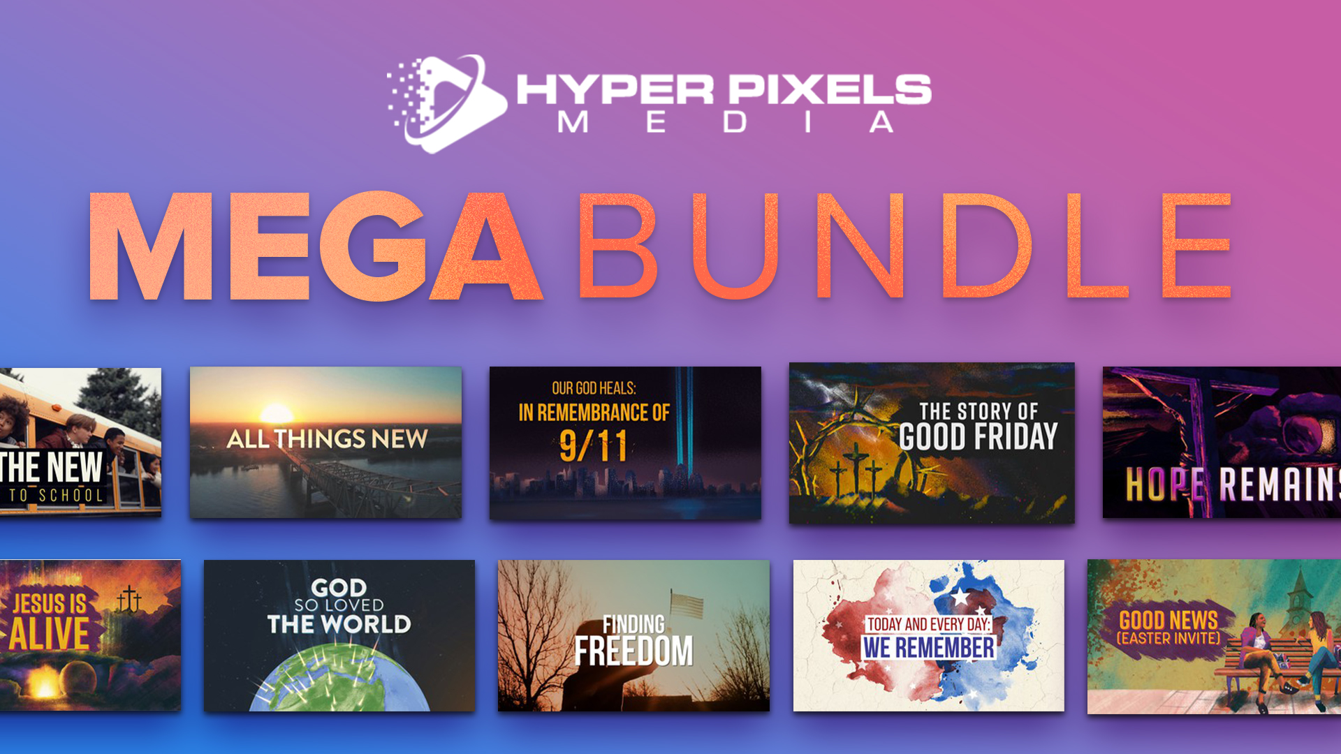 Hyper Pixels Media Mega Bundle | Hyper Pixels Media | WorshipHouse Media