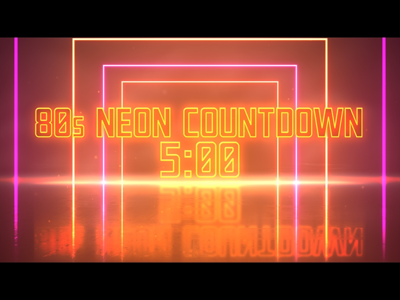 80s Neon Countdown | Creative Media Solutions | WorshipHouse Media
