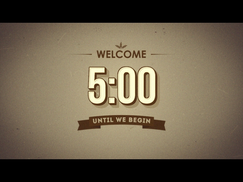 Groovy Vintage Countdown | Creative Media Solutions | WorshipHouse Media