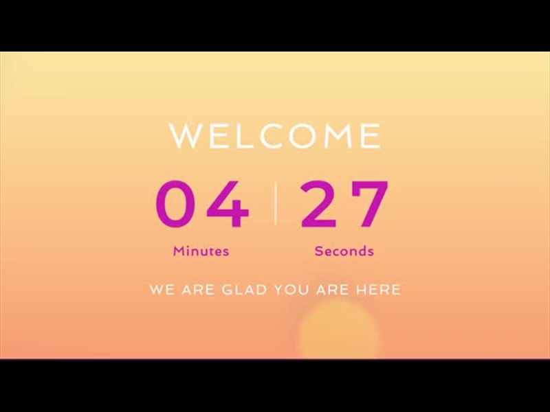 Five Minute Countdown - Orange Abstract | Church Fuel | WorshipHouse Media