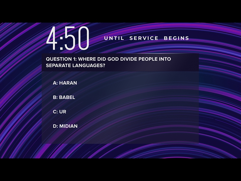 Linear Wave Trivia Countdown | Life Scribe Media | WorshipHouse Media