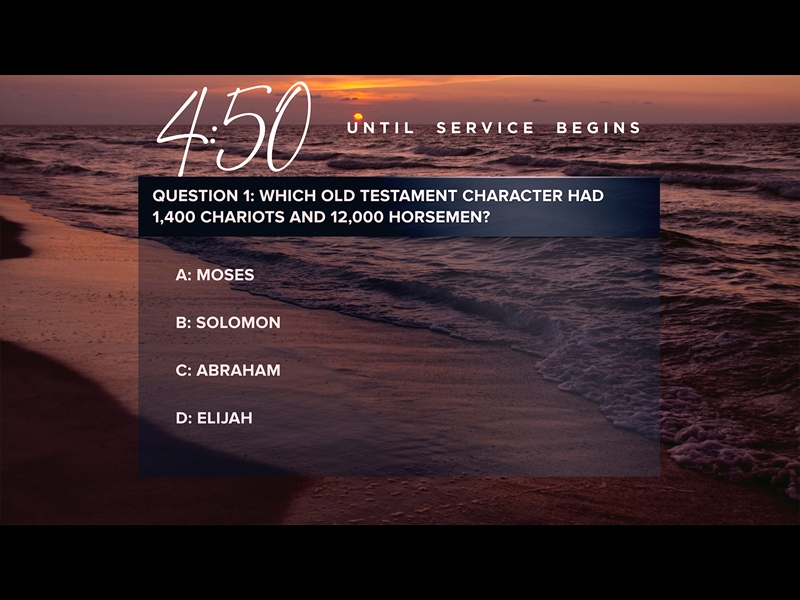 Sunset Beach Trivia Countdown | Life Scribe Media | WorshipHouse Media