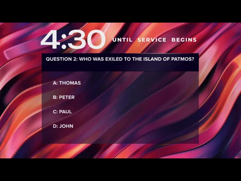 Vibrance Trivia Countdown | Life Scribe Media | WorshipHouse Media