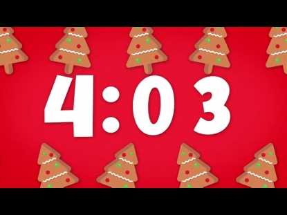 Christmas Cartoon Gingerbread Tree Red Countdown | Big City Studios ...