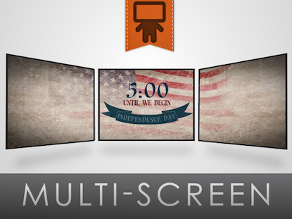 Vintage Independence Day Countdown Triple Wide | Playback Media ...