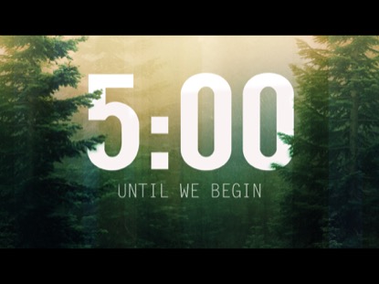 Calming Nature Green Countdown | Playback Media | WorshipHouse Media