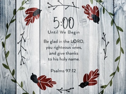 Thanksgiving Art Scripture Countdown | Playback Media | WorshipHouse Media