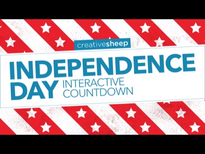Independence Day Interactive Countdown | Creative Sheep | Playback ...