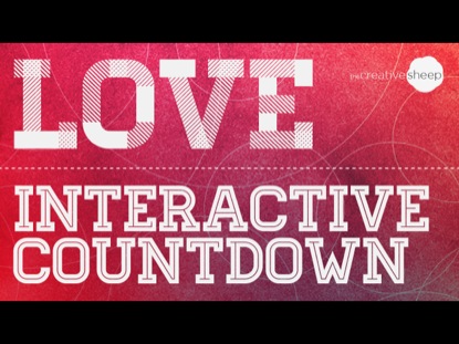Love Interactive Countdown | Creative Sheep | Playback Media Store