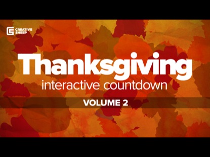 Thanksgiving Interactive Countdown Volume 2 | Creative Sheep | Playback ...