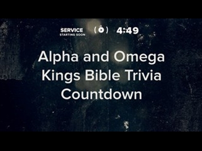 Alpha And Omega Trivia Countdown | Shift Worship | Playback Media Store