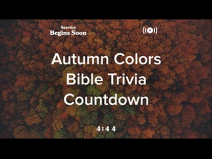 Autumn Colors Trivia Countdown | Shift Worship | WorshipHouse Media