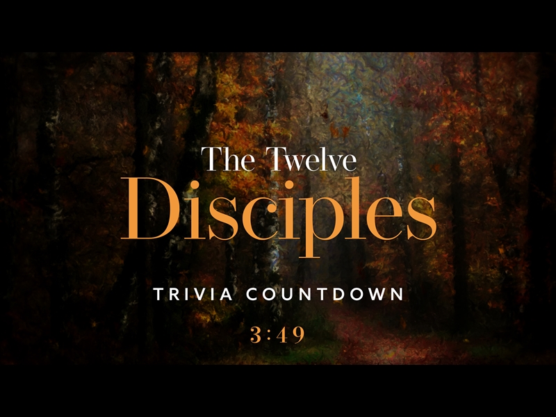 The Twelve Disciples Trivia Countdown | Shift Worship | WorshipHouse Media