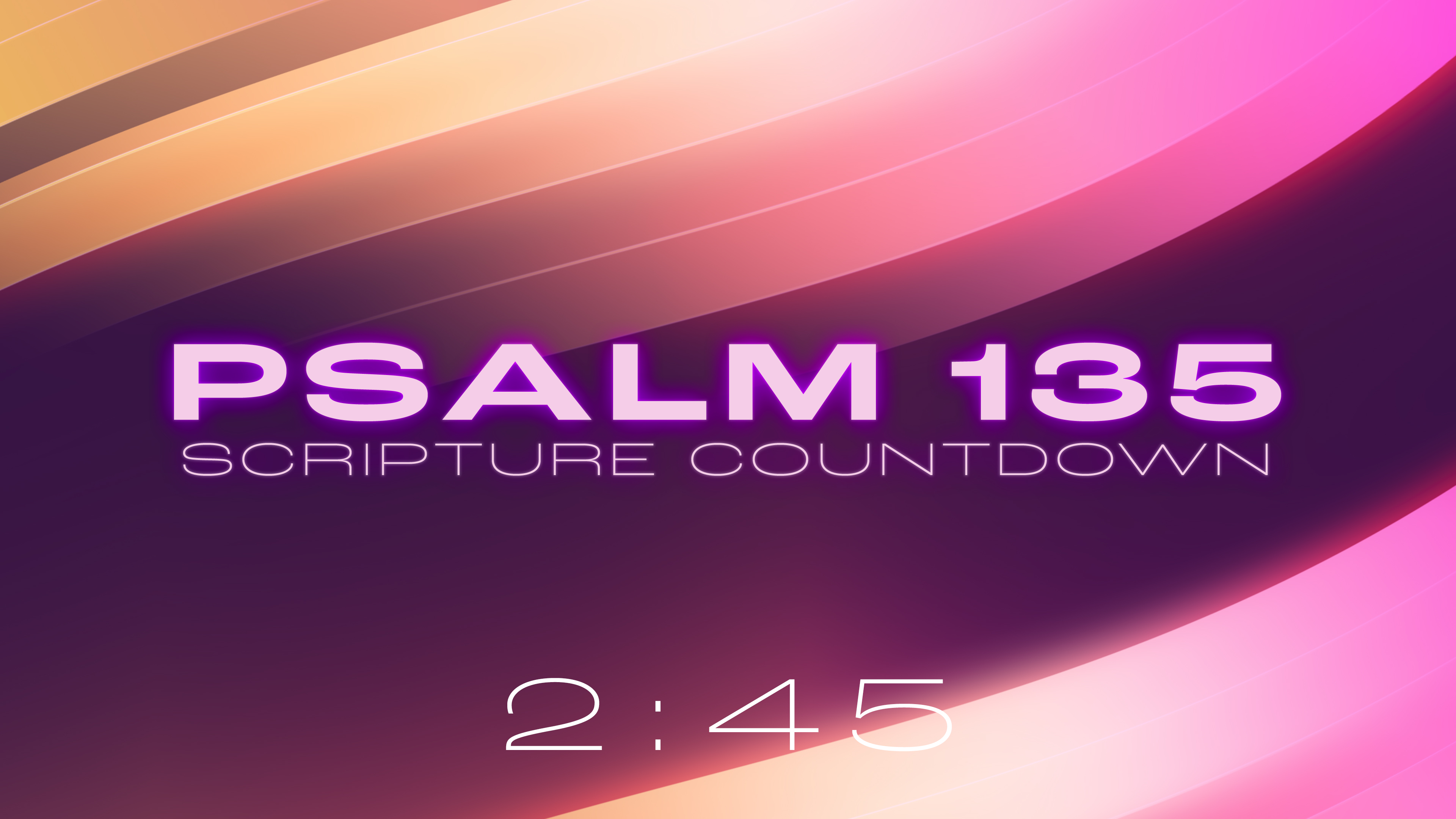 Psalm 135 Scripture Countdown | Shift Worship | Playback Media Store