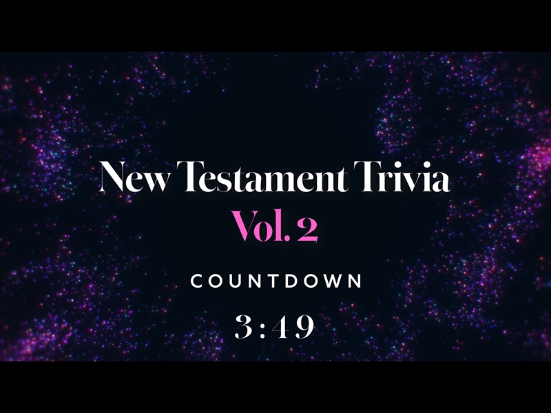 New Testament Trivia Vol. 2 Countdown | Shift Worship | WorshipHouse Media