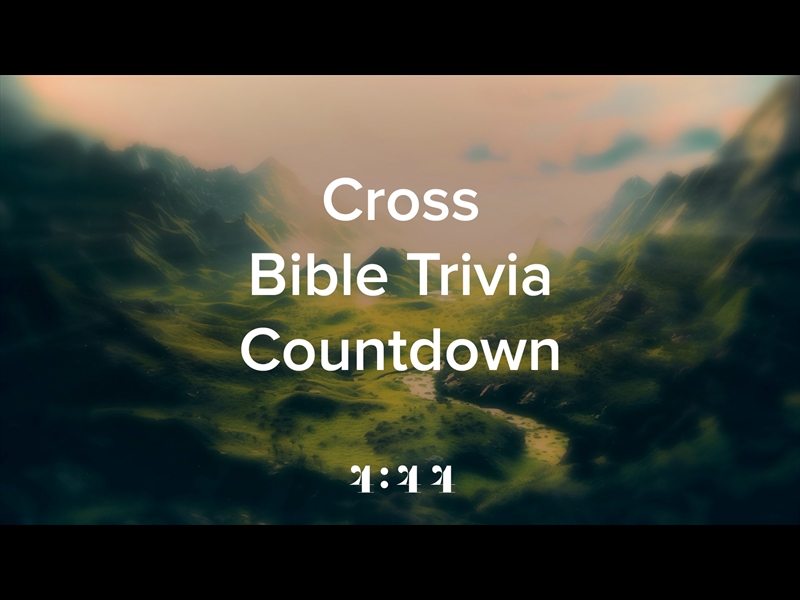 Reflective Cross Trivia Countdown | Shift Worship | Playback Media Store