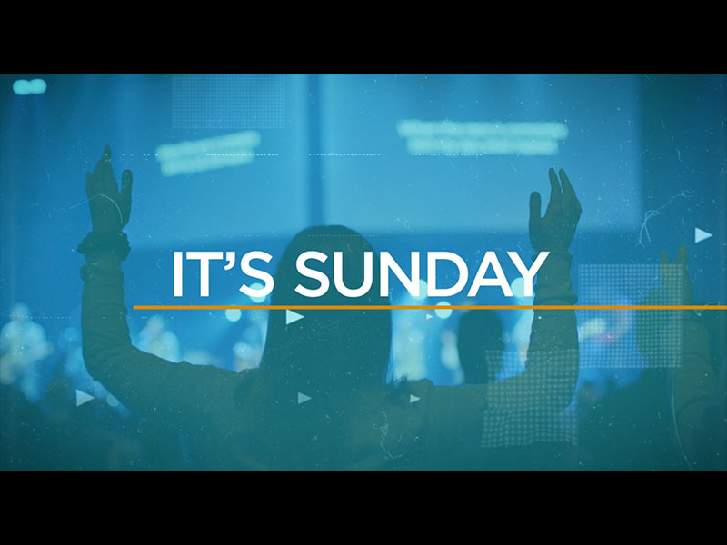 It's Sunday (Worship Service Opener) | Church Visuals | WorshipHouse Media