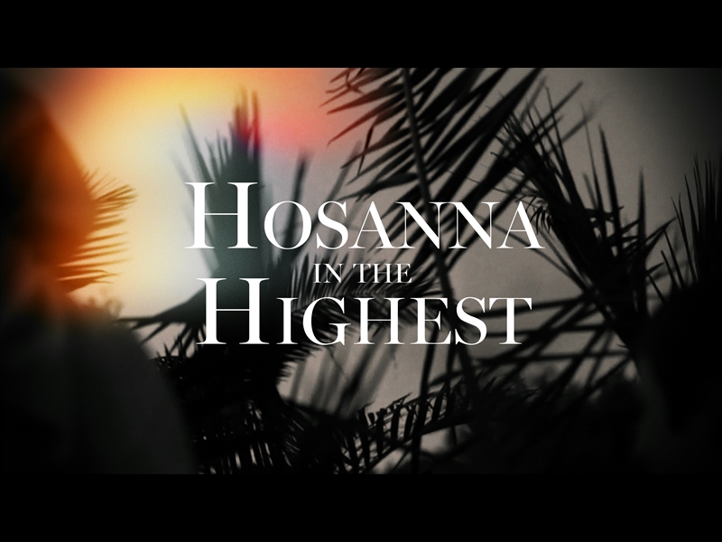 Hosanna In The Highest Palm Sunday