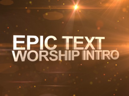 Epic Text Worship Intro | Motion Worship | WorshipHouse Media