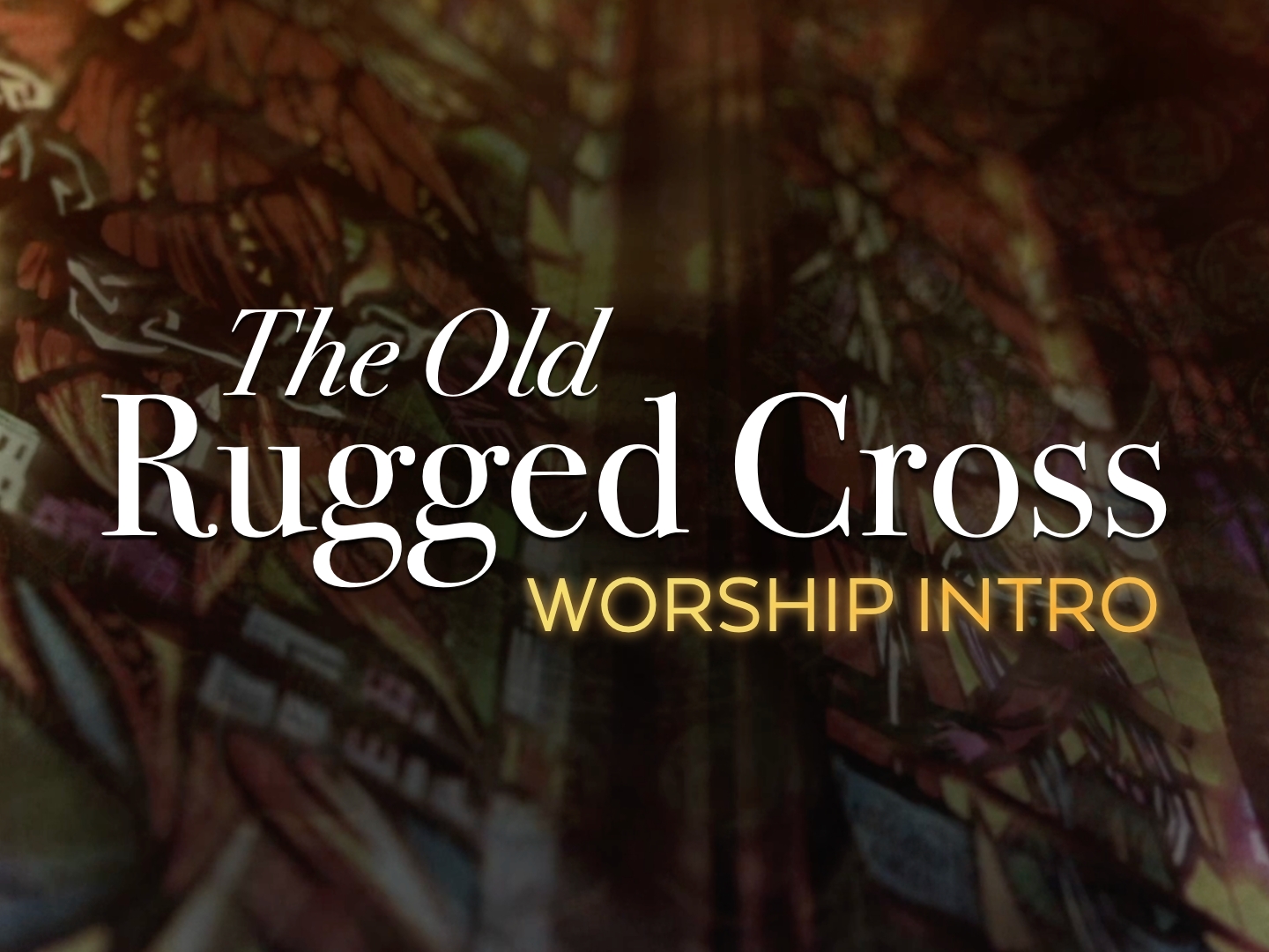 The Old Rugged Cross Worship Intro | Playback Media | WorshipHouse Media