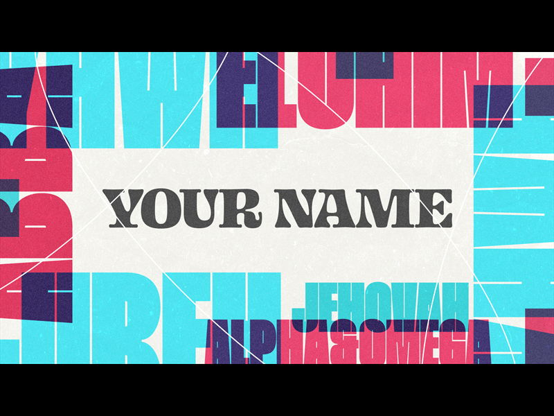 Your Name Sermon Intro | Pancake Productions | WorshipHouse Media