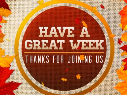 Thanks Giving Great Week | 4ThoughtMedia | WorshipHouse Media
