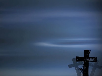 Cross Waves Blue | MinistryFlix | WorshipHouse Media