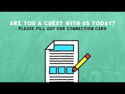 Connection Cards Vol One Are You A Guest | Church Visuals ...