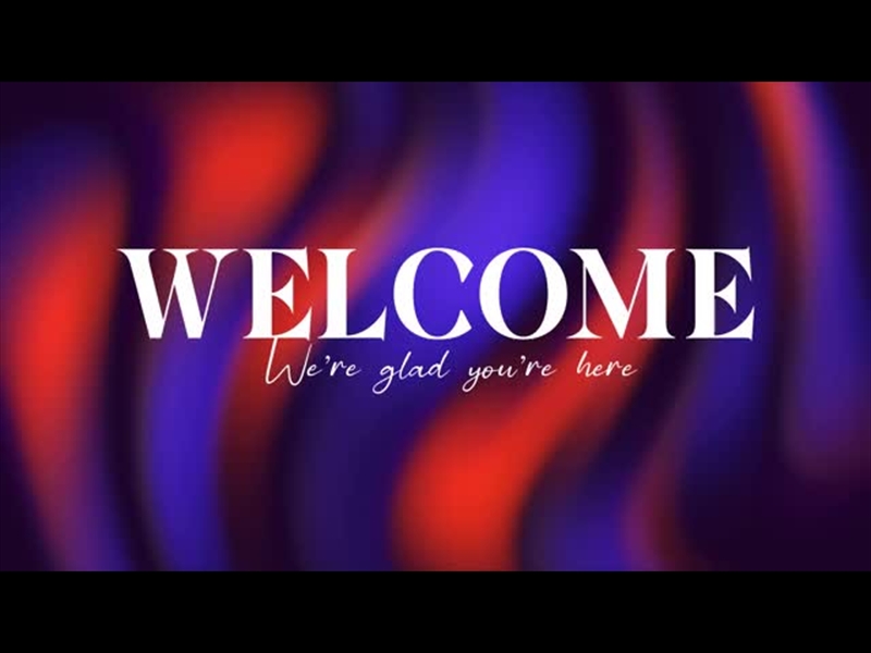 Gradient Waves Welcome Motion | Church Visuals | WorshipHouse Media