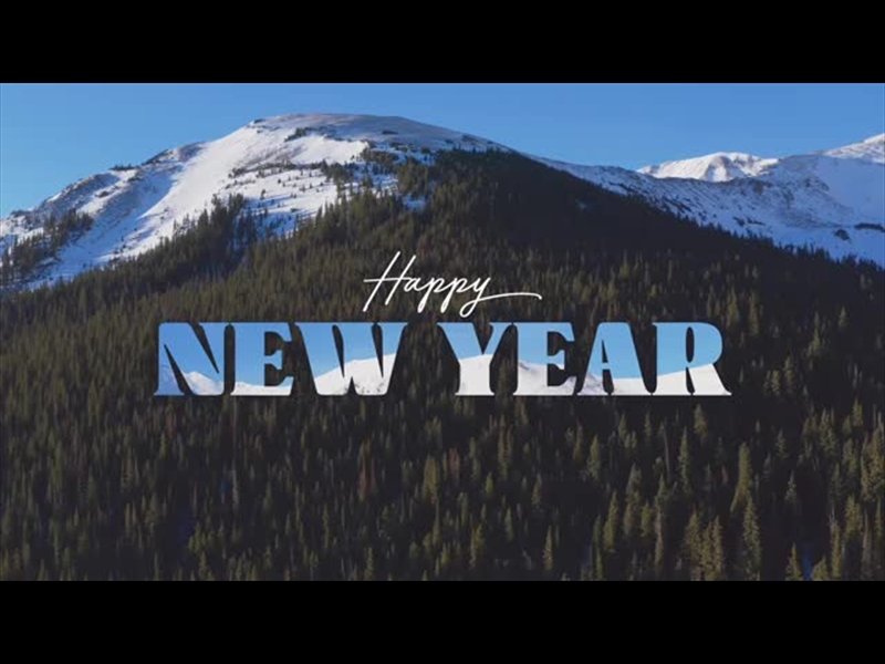 Mountain Snow Happy New Year | Centerline New Media | WorshipHouse Media