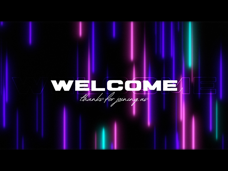 Neon Rain Welcome | Centerline New Media | WorshipHouse Media
