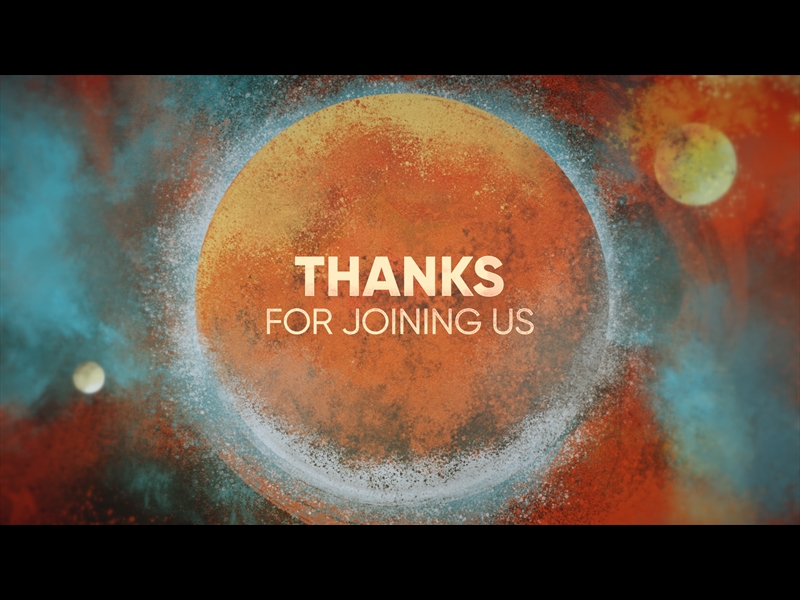 Painted Cosmos Thanks | Centerline New Media | WorshipHouse Media