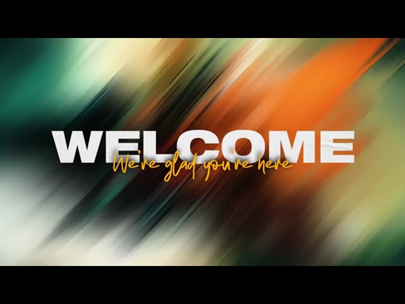 Color Current Welcome | Freebridge Media | WorshipHouse Media