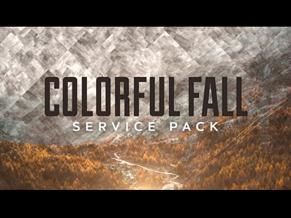Colorful Fall Service Pack | Freebridge Media | WorshipHouse Media