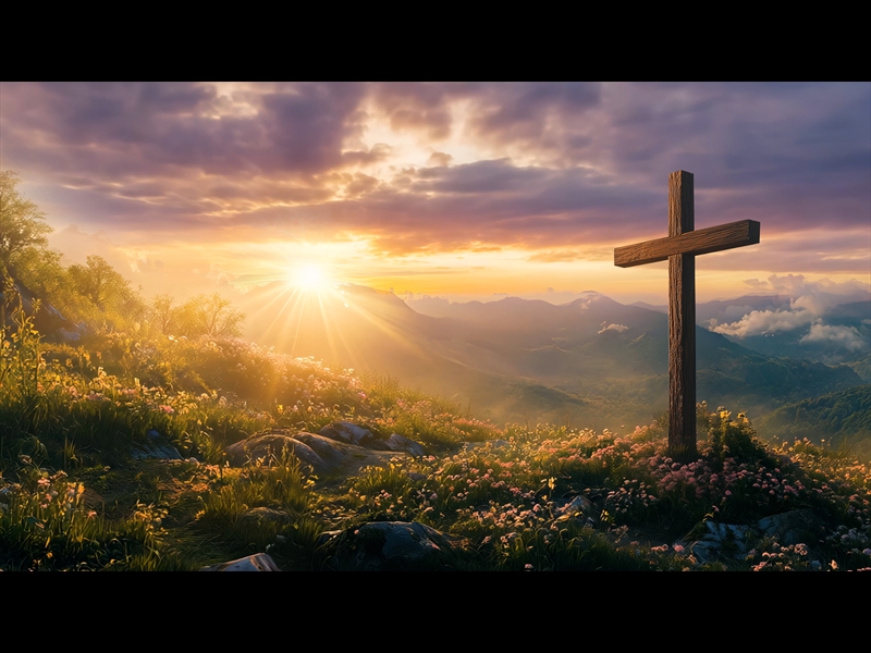 easter church background loop