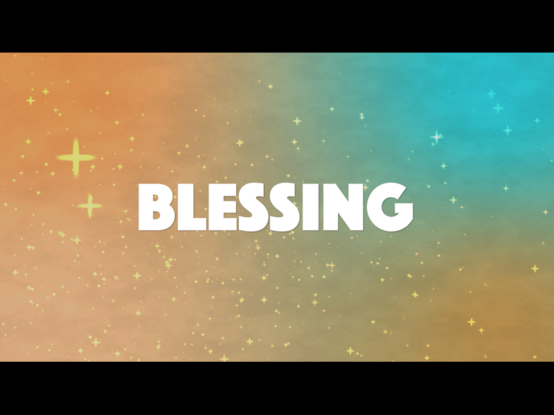 Stars On Blue And Orange: Blessing Motion Background | Church Fuel ...