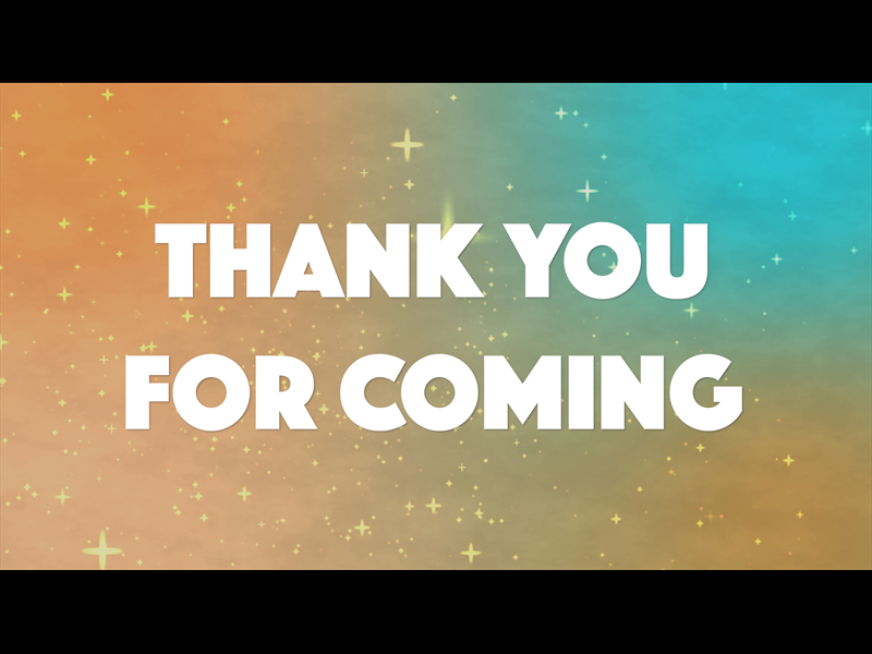 Stars On Blue And Orange: Thank You Motion Background | Church Fuel ...