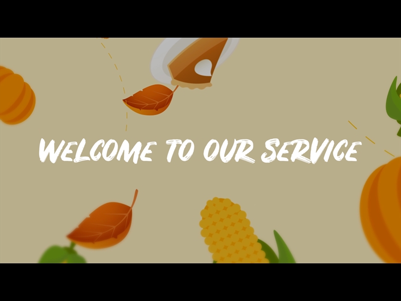 Welcome: Thanksgiving Leaves Motion Background | Church Fuel ...