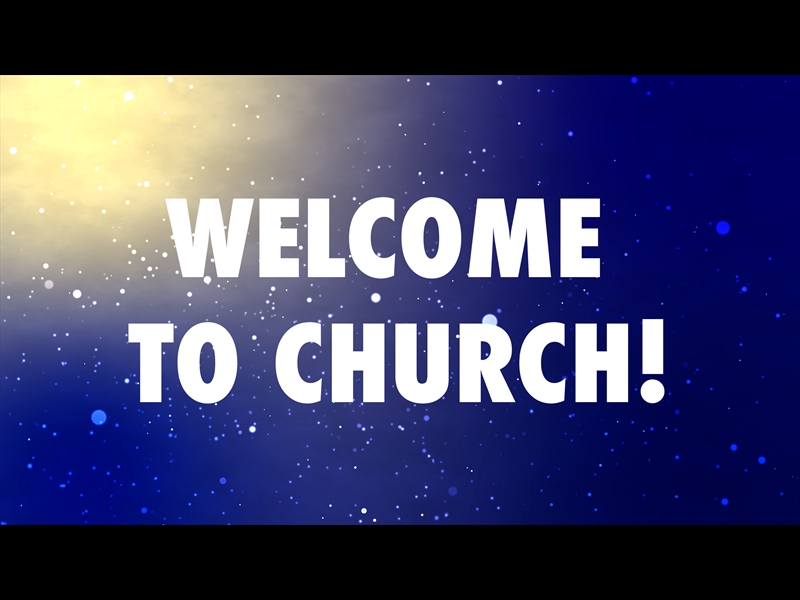 Welcome To Church - Abstract Particles On Blue | Church Fuel ...