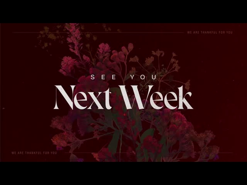 Autumn Nature See You Next Week | Igniter Media | WorshipHouse Media