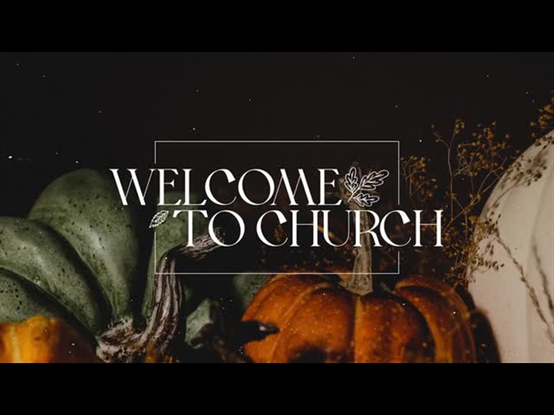 Fall Welcome To Church | Igniter Media | WorshipHouse Media