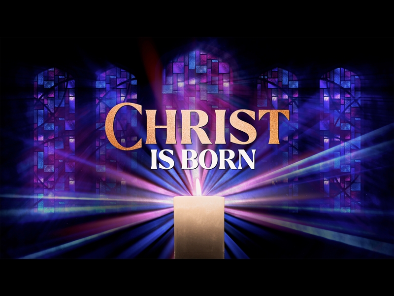 Advent Stained Glass Christ Is Born | Life Scribe Media | WorshipHouse ...