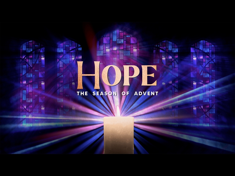Advent Stained Glass Hope | Life Scribe Media | WorshipHouse Media