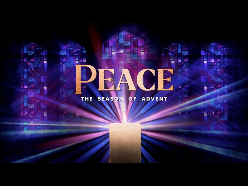 Advent Stained Glass Peace | Life Scribe Media | WorshipHouse Media
