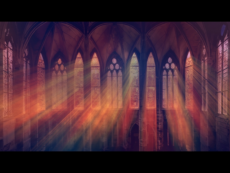 fantasy cathedral background