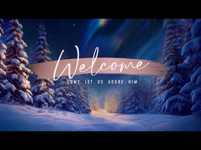Christmas Snow Christmas Welcome | Life Scribe Media | WorshipHouse Media