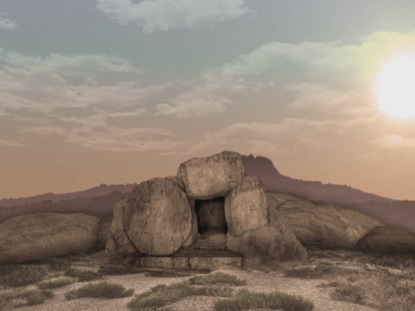 jesus tomb background