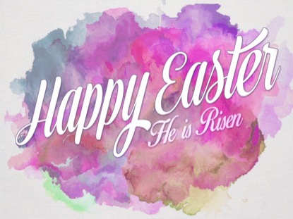 Easter Watercolor Happy Easter | Life Scribe Media | WorshipHouse Media